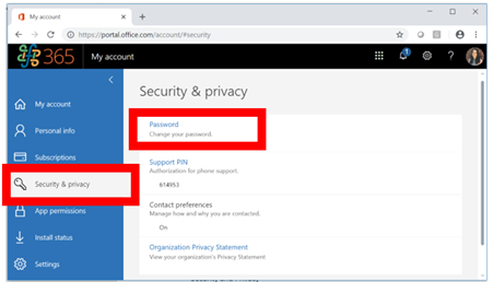 Password Changes – Smart Start