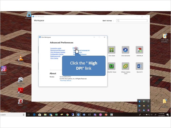 Adjusting the Resolution in Citrix – Smart Start